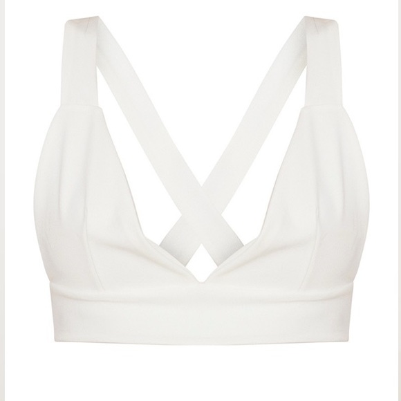 PrettyLittleThing | Tops | Prettylittlething Crepe Wrap Bralette In ...